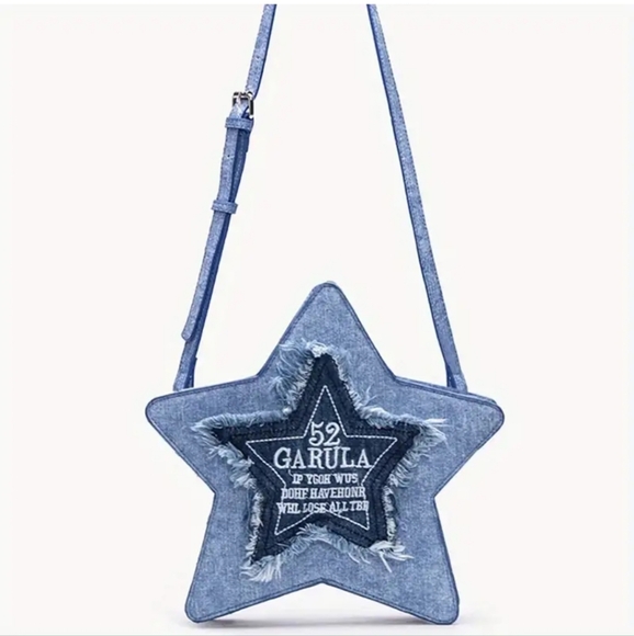 Bags | Denim Blue Star Backpack Crossbody Bag | Poshmark